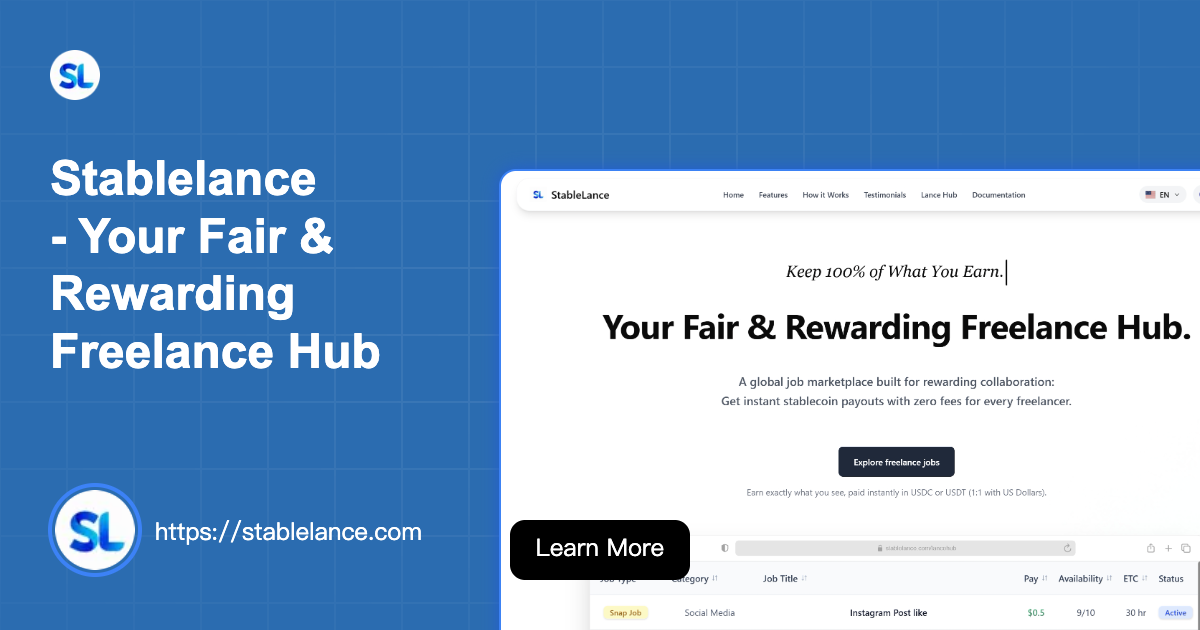 StableLance | Your Fair & Rewarding Freelance Hub